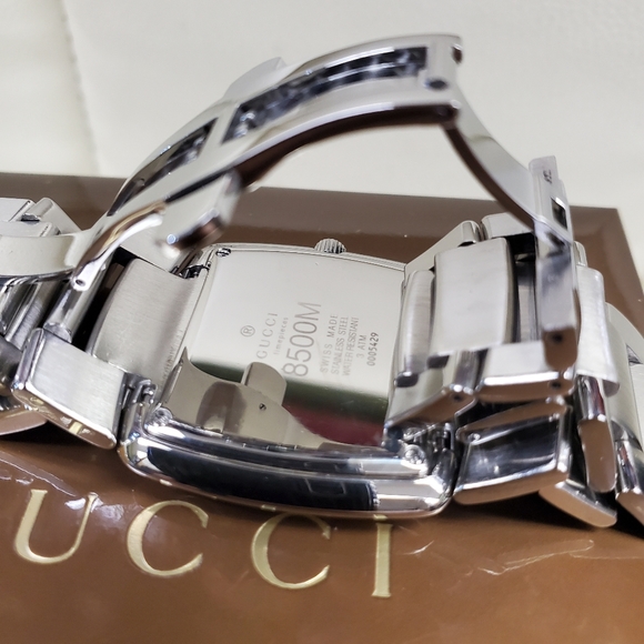 Gucci | Accessories | Gucci Watch 850m Stainless Steel Silver Mens ...